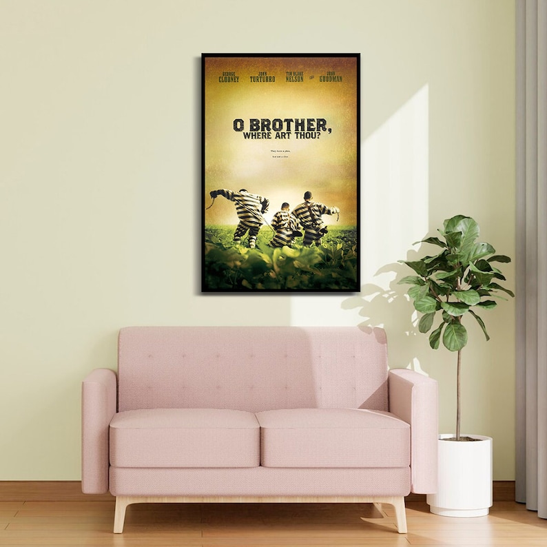 O Brother Where Art Thou Movie Poster, Canvas Poster Printing, Classic ...