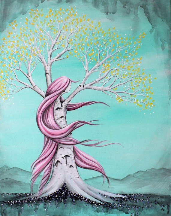 Whimsical Trees Painting