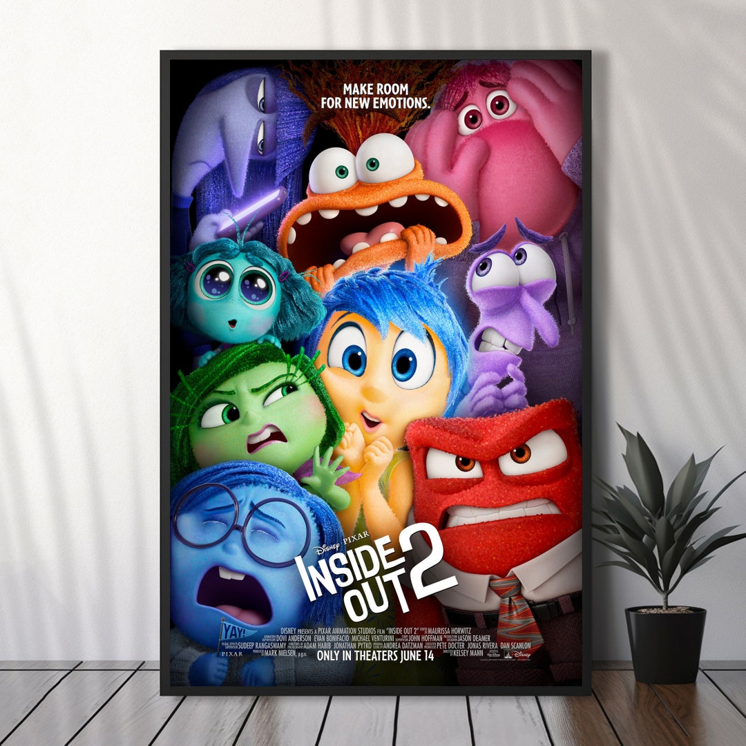 Inside Out 2 Movie Poster/canvas Poster/home Decor/room Decor/art ...