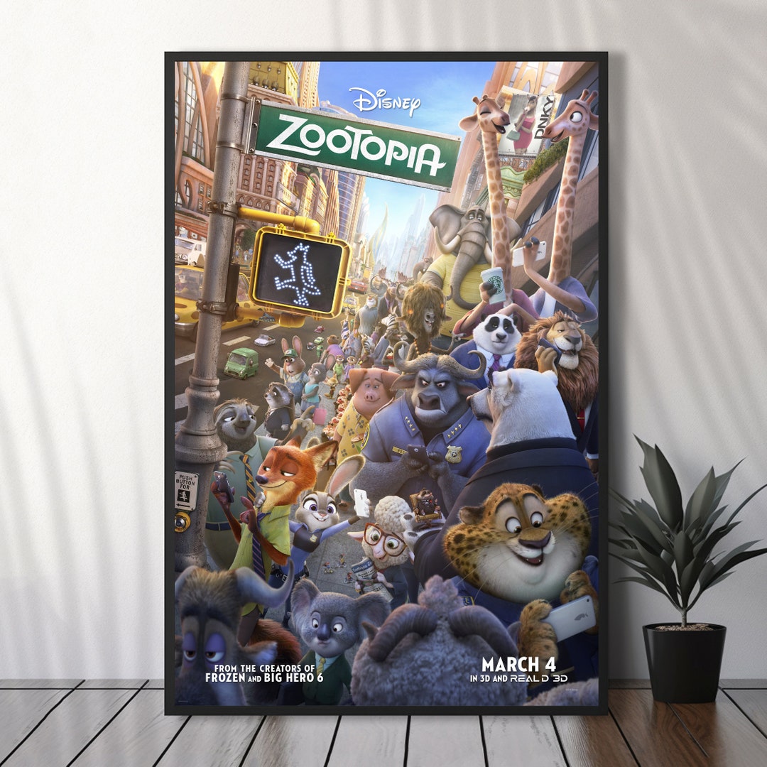 Zootopia Movie Poster/canvas Poster/home Decor/room Decor/art Poster ...