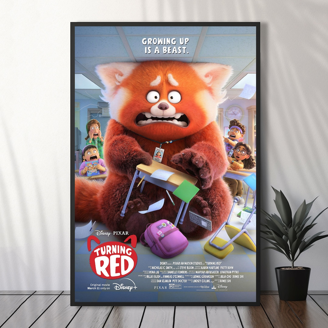 Turning Red Movie Poster/canvas Poster/home Decor/room Decor/art Poster ...