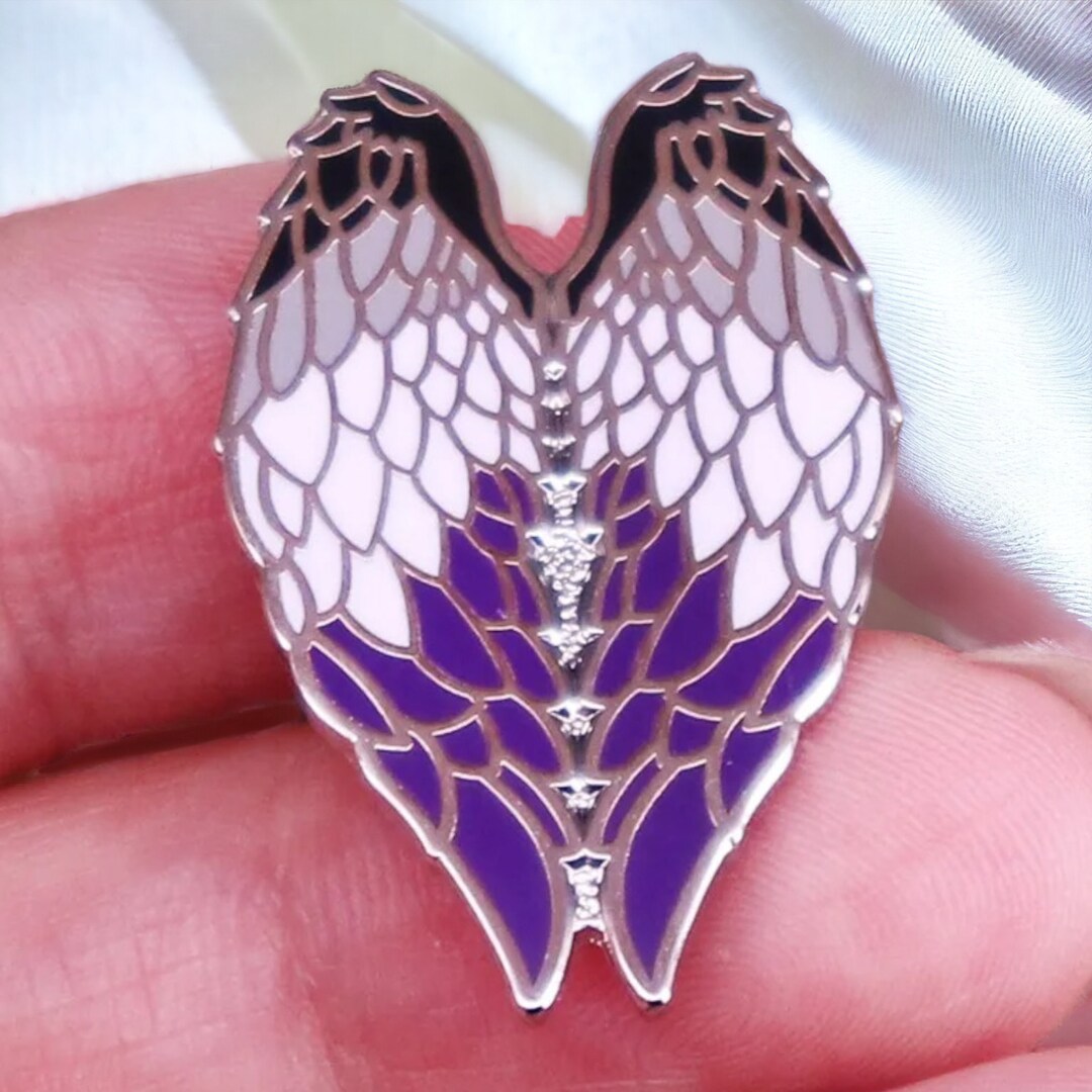 A-sexual Pride Wings Brooch, Pride Month Pin, LGBTQ Pride, Gay Pride ...