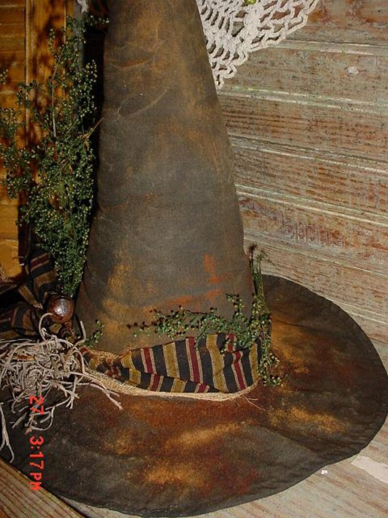 Primitive PATTERN Witch Hat Table Decoration Halloween Folk Art - Etsy