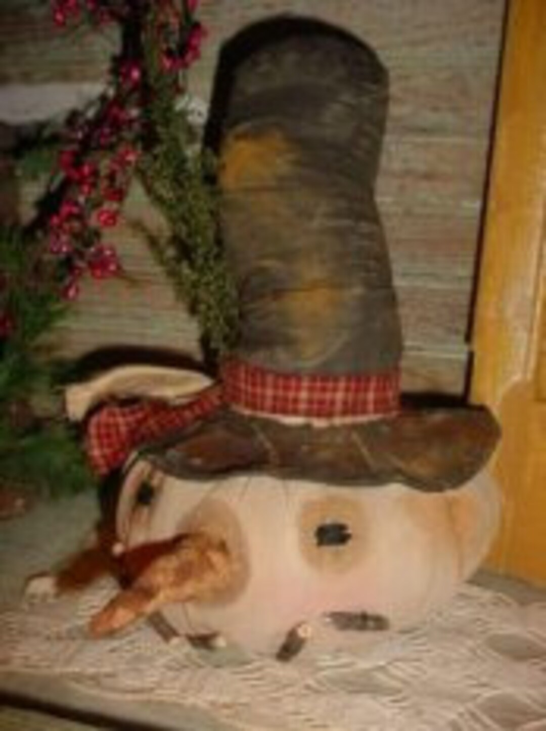 Snowman Head Pattern PRIM Centerpiece Table Decor - Etsy