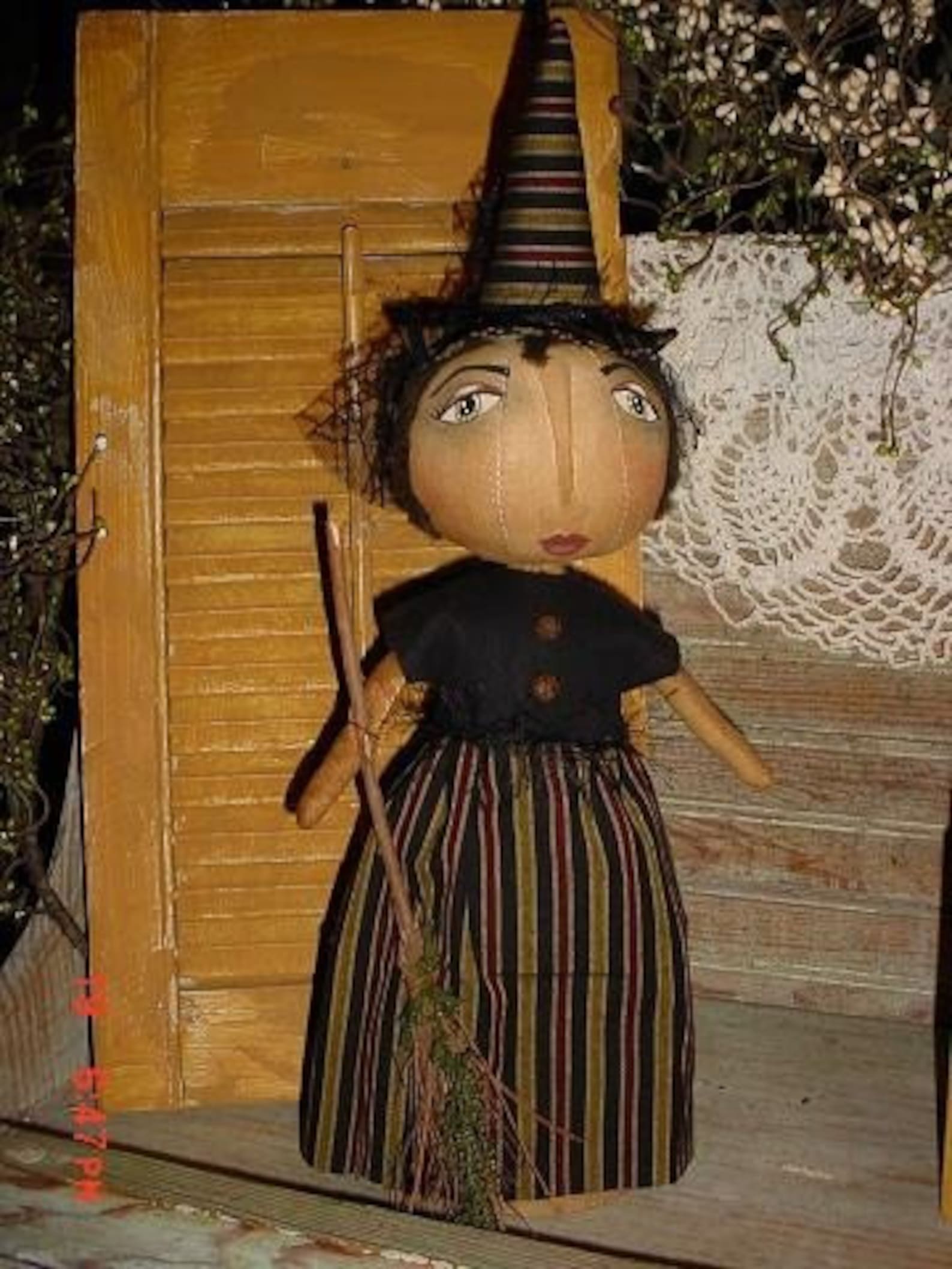 Fancy Primitive Witch Doll PATTERN Halloween Pattern - Etsy