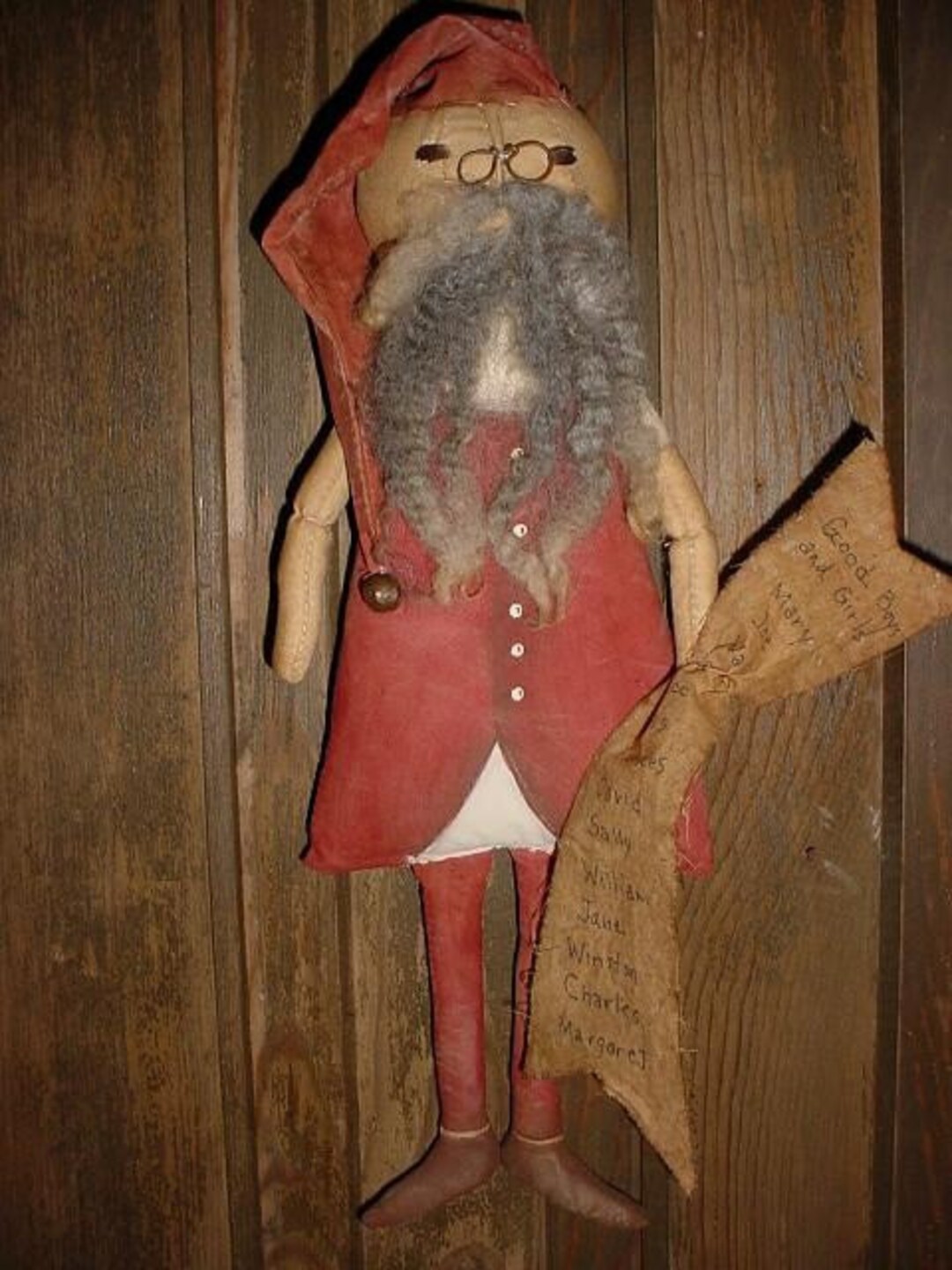 Primitive Santa Doll E-pattern - Etsy