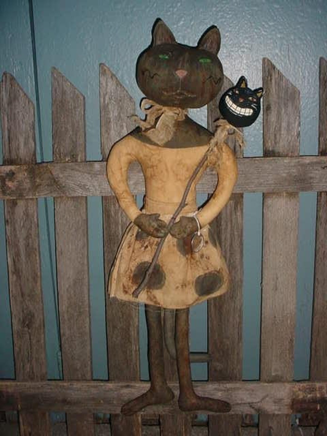 Primitive Miss Kitty Cat Doll E-PATTERN - Etsy
