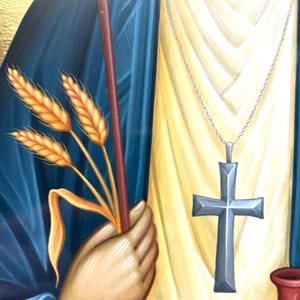 Saint Walburga Orthodox and Catholic Saint Large Prayer Icon 30/40/1cm ...