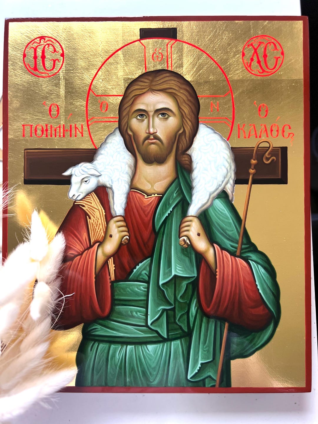 Good Shepherd Jesus Christ Carrying the Lamb Orthodox Christian ...