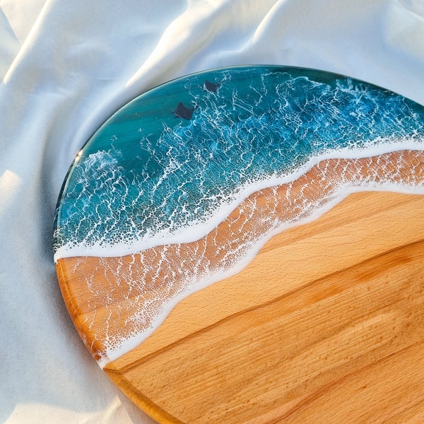 Resin Ocean Wave Cutting Board - Etsy
