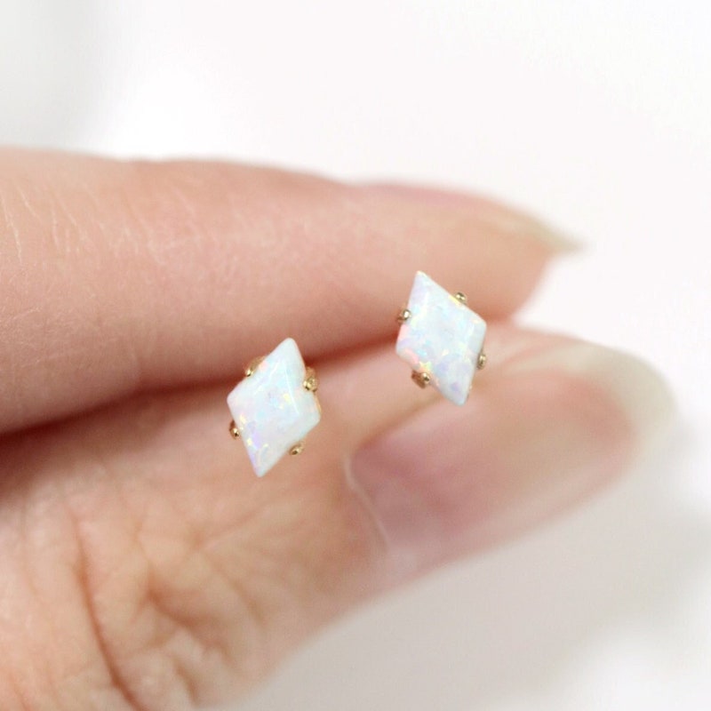 Gold Opal Earrings - Etsy