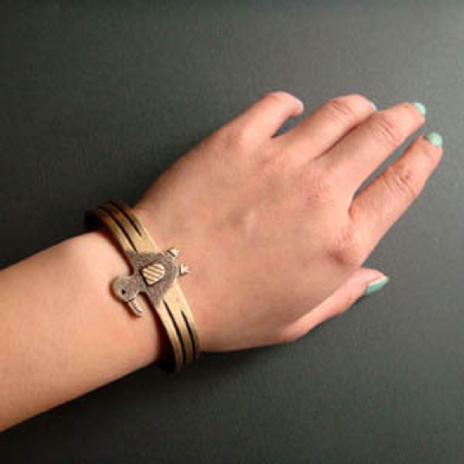 Thunderbird Cuff Bracelet // Antiqued Silver or Bronze . Eagle Cuff ...