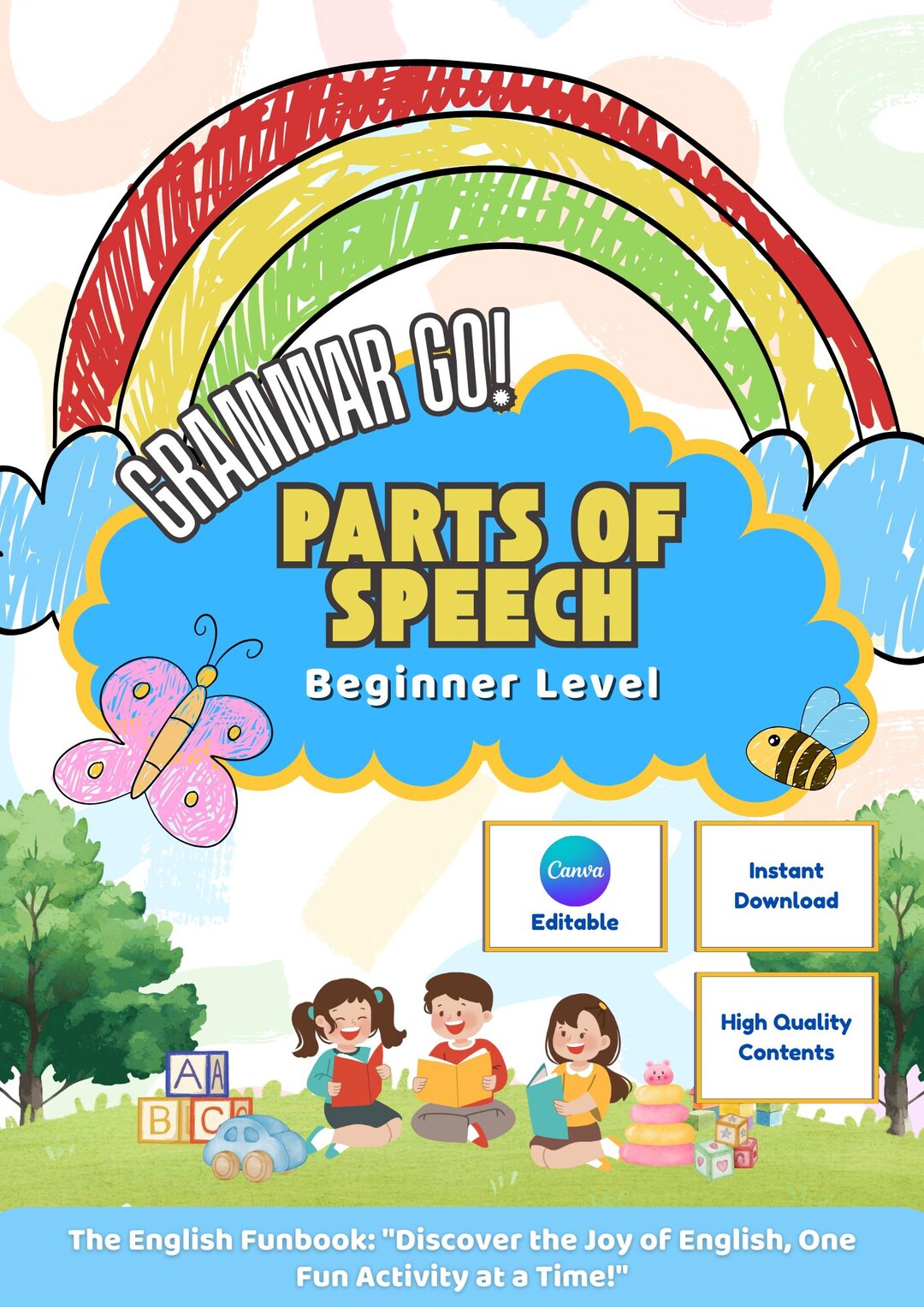 Beginner Grammar Workbook, Digital Grammar Worksheets, Printable and ...