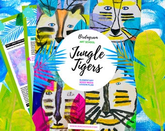 Step by Step Sunset Castles Elementary Art Lesson Plan Digital Download ...