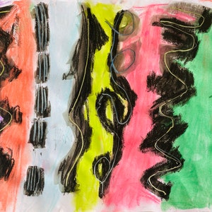 Kindergarten Art Lesson Plan | Elements of Art | Mixed Media Line and ...