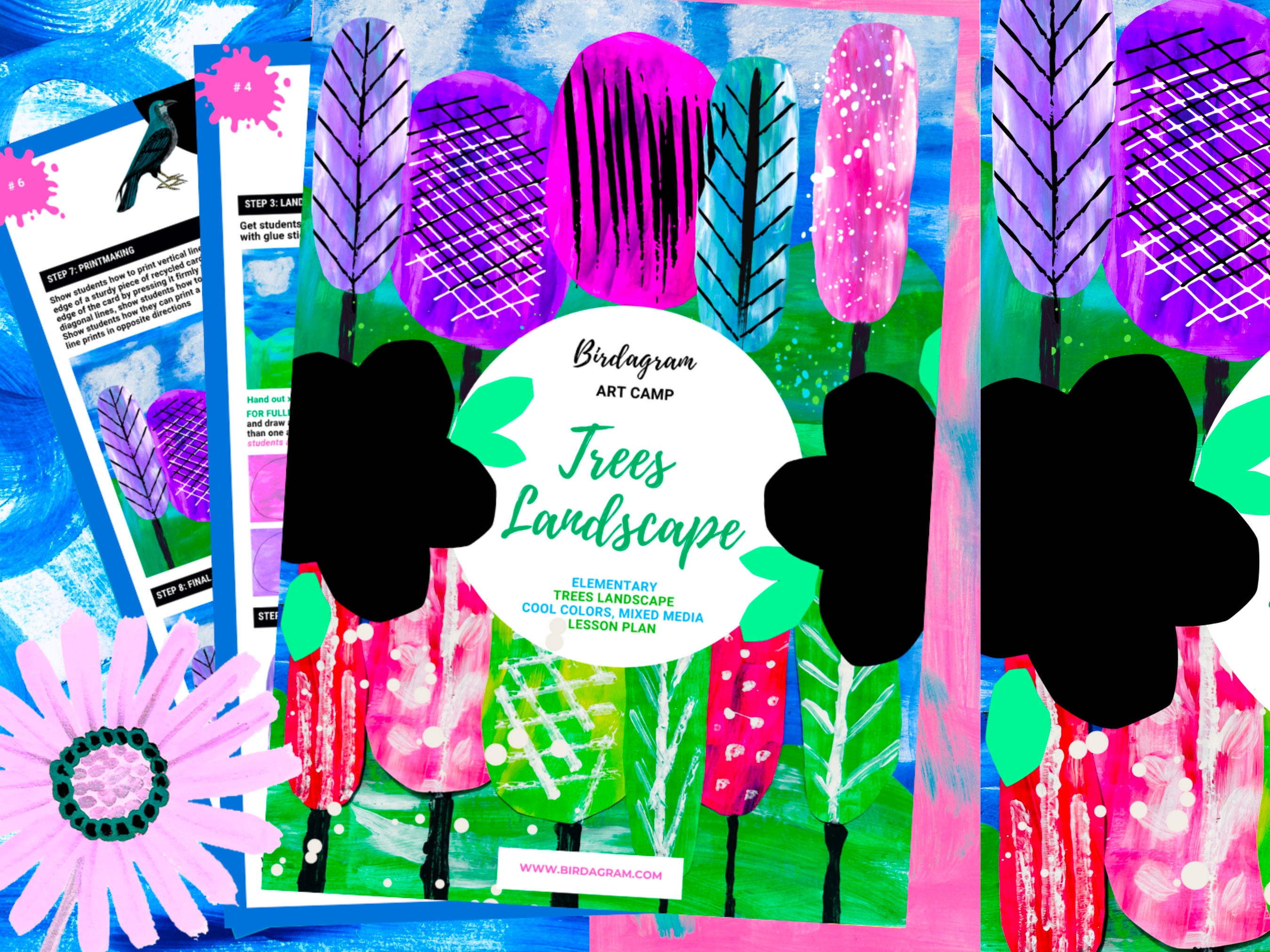 Digital Download Mixed Media, Collage, Printmaking and Color Theory ...