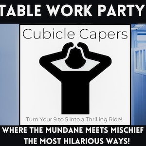 Cubicle Capers, Office Party Game, Printable Work Party, Staff Game ...