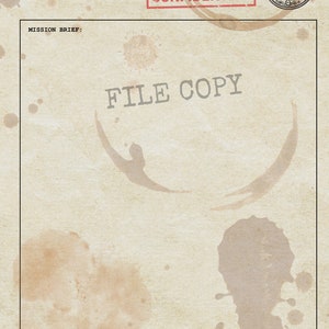 Editable Spy Dossier PDF Template – Customizable Mission Brief (digital Download) - Etsy