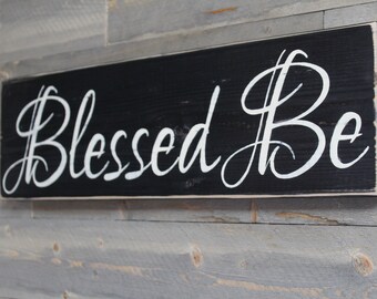 Large Blessed Sign | Etsy