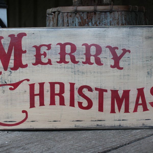 Rustic Holiday Sign - Etsy