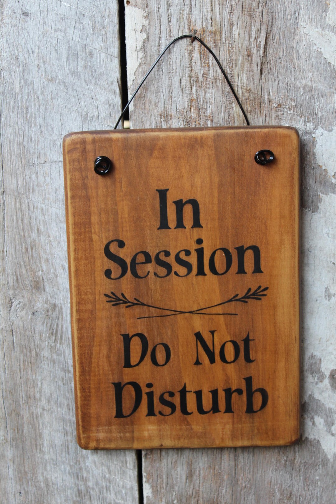 In Session Do Not Disturb Wood Sign Hanging Sign Therapy Room Sign ...