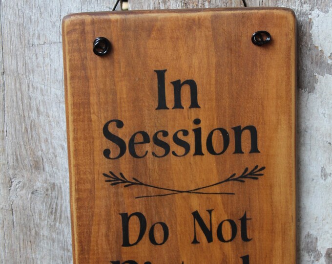 In Session Do Not Disturb Wood Sign Hanging Sign Therapy Room - Etsy