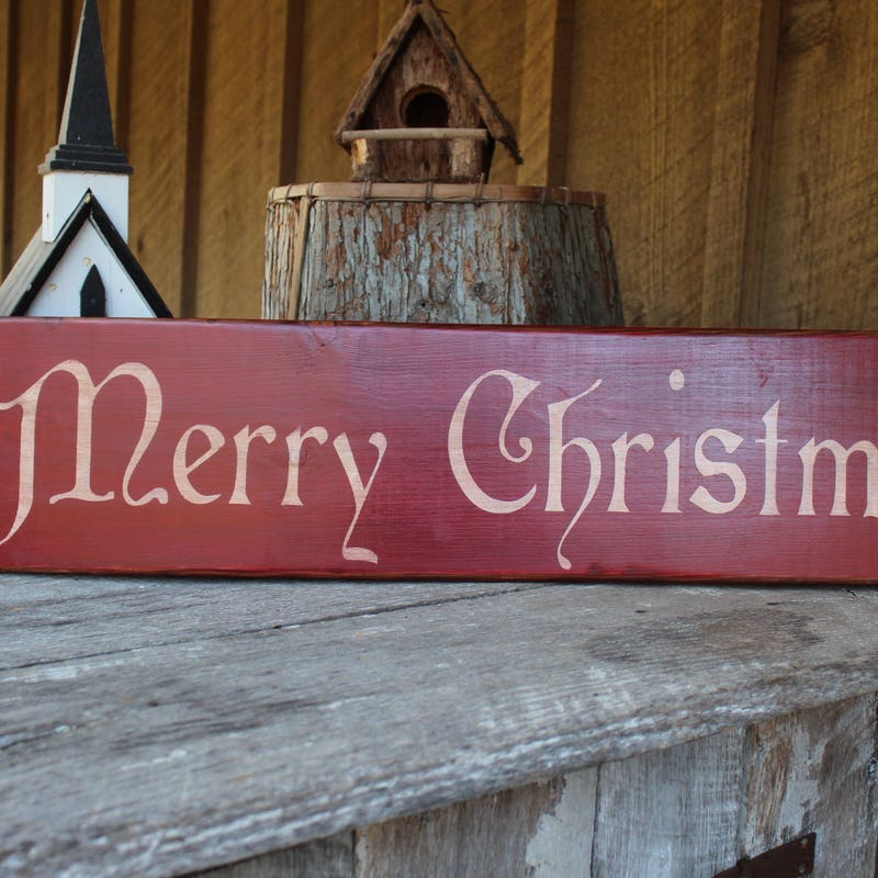 Rustic Holiday Sign - Etsy