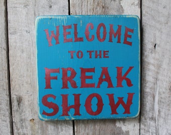 Freak Show Sign - Etsy
