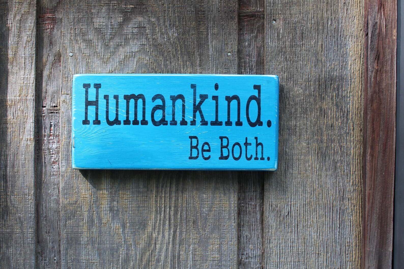 Humankind Be Both Wood Sign Primitive Wood Sign Boho Decor - Etsy