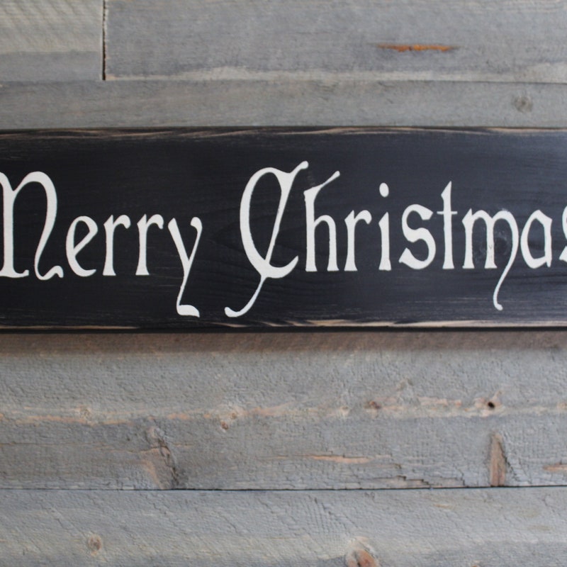 Rustic Christmas Sign - Etsy
