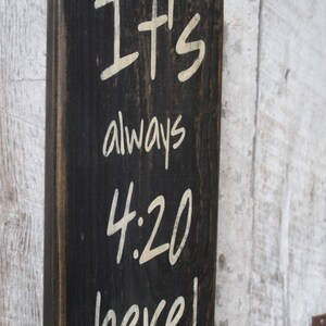 Its Always 420 Here Wood Sign Weed Dispensary Decor 420 Cannabis Decor ...