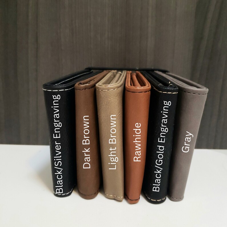 Personalized Leather Engraved Wallet Custom Name Wallet Gift for Men ...