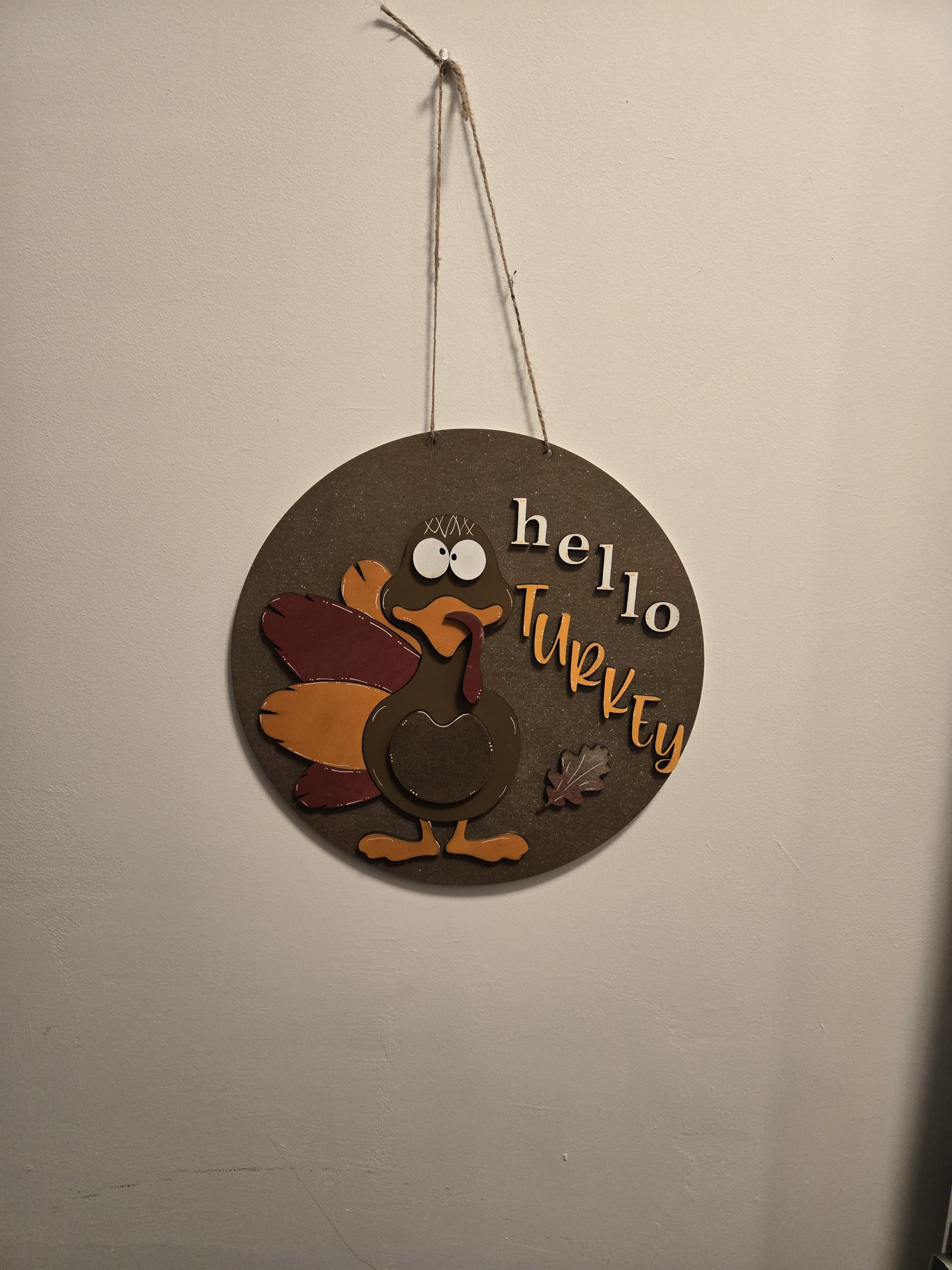 Hello Turkey Door Hanger - Etsy