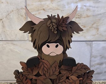 Highland Cow Table Decor - Etsy