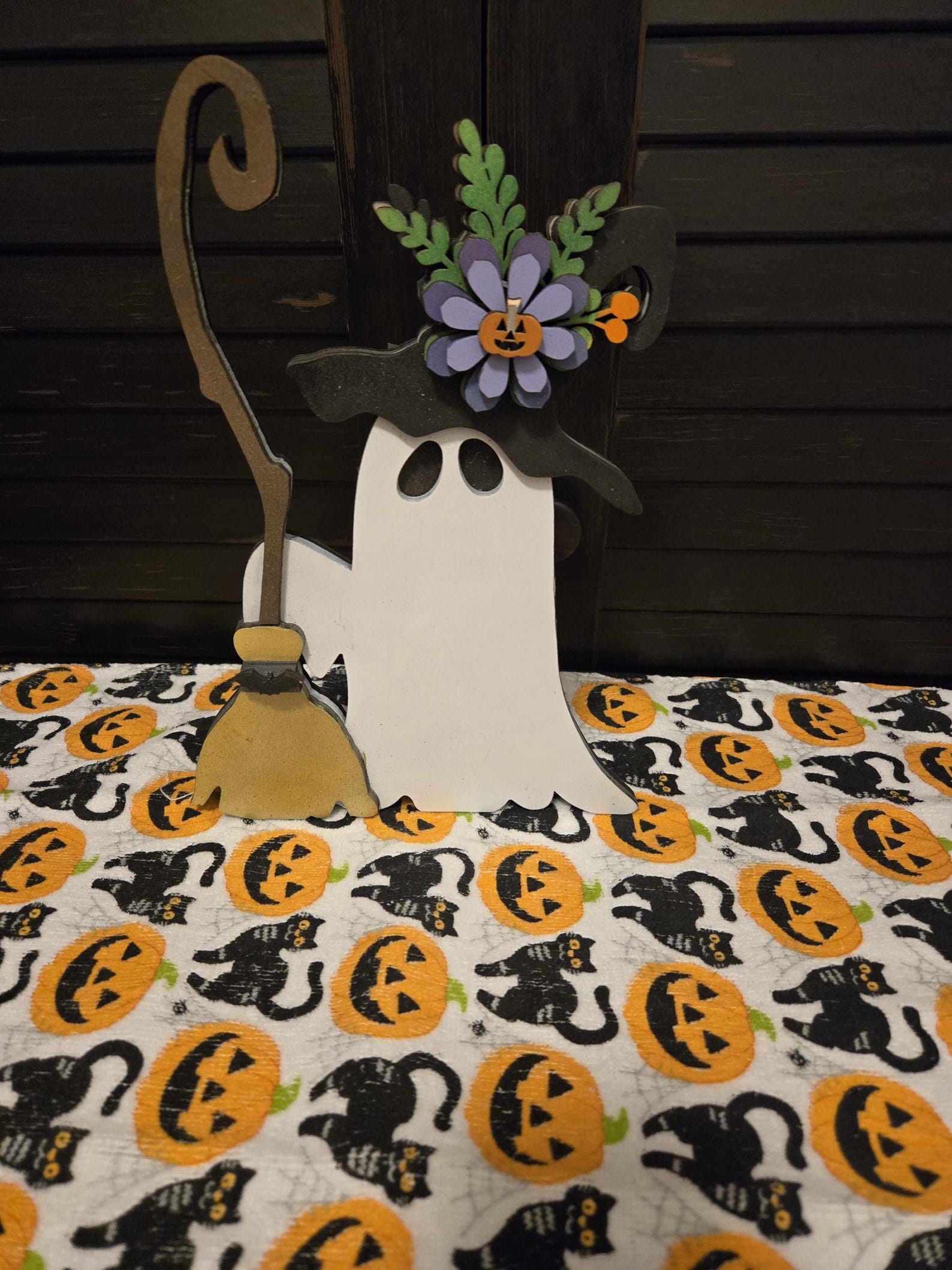 Wood Ghost Table Decor - Etsy