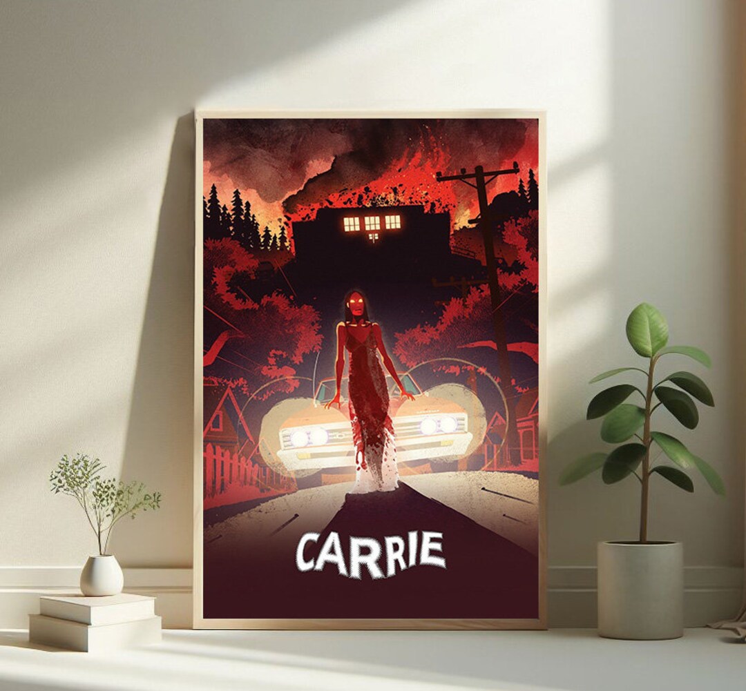Carrie Movie Poster Print, Room Decor, Movie Art, Gifts for Him/her ...