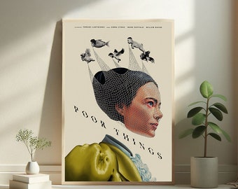 Poor Things Movie Poster High Quality Canvas Art Print Room Decoration ...
