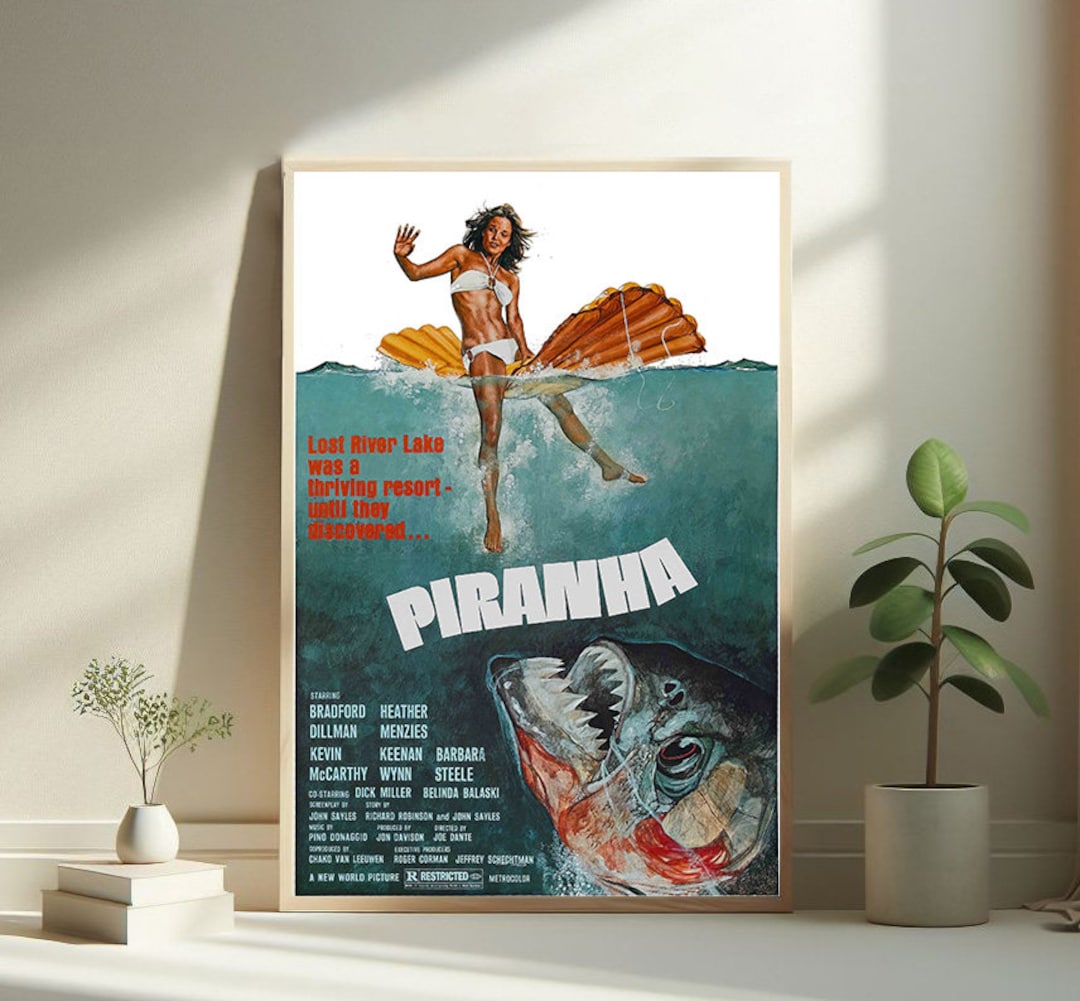 Piranha Movie Poster High Quality Canvas Art Print Room Decoration Art ...