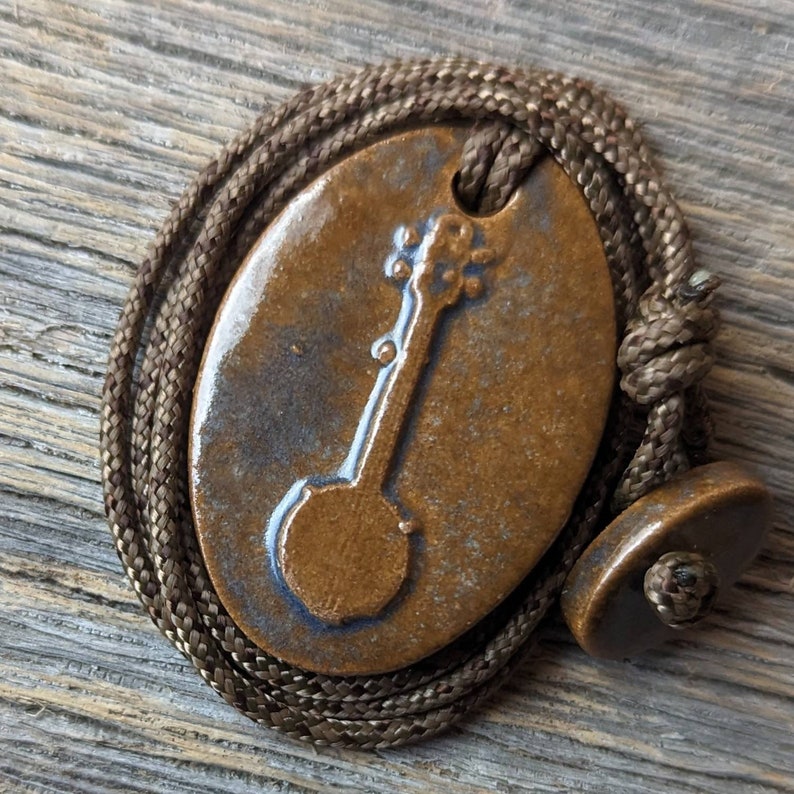 Banjo Old-time Bluegrass Instrument Necklace Jewelry Gift Blue - Etsy