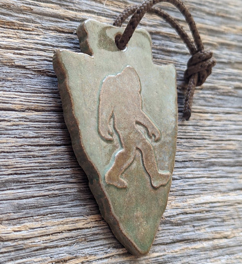 Bigfoot Arrowhead Sasquatch Ornament Outdoor Adventure Yeti Holiday ...