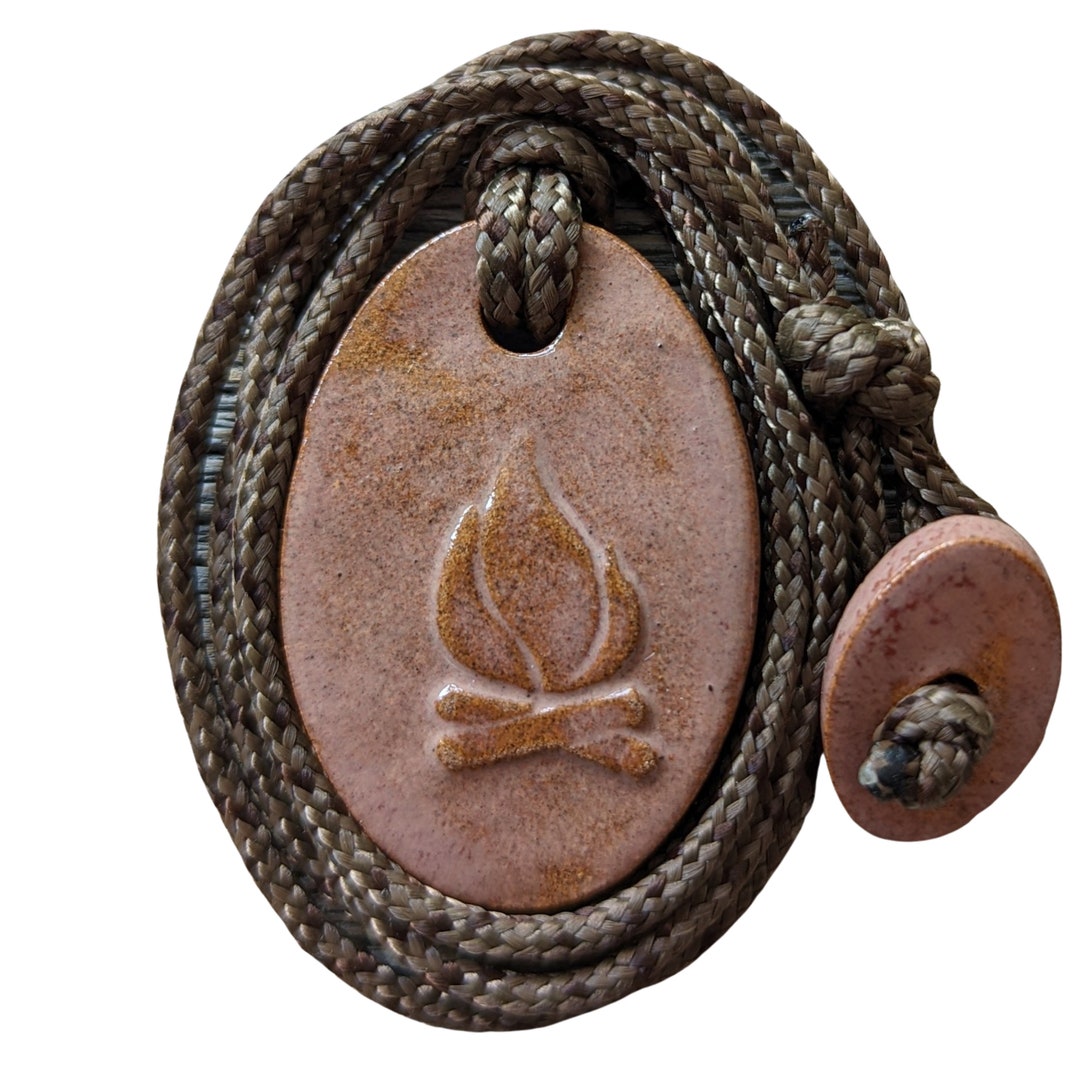Campfire Camping Outdoor Adventure Necklace Pendant Gift Rose - Etsy