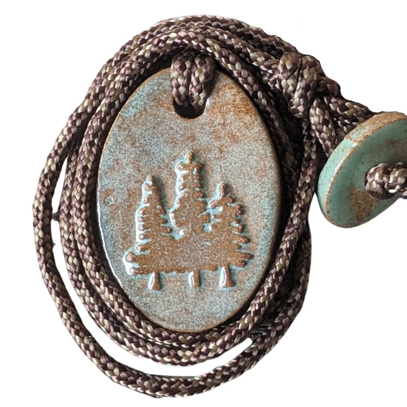 Pine Tree Pendant - Etsy