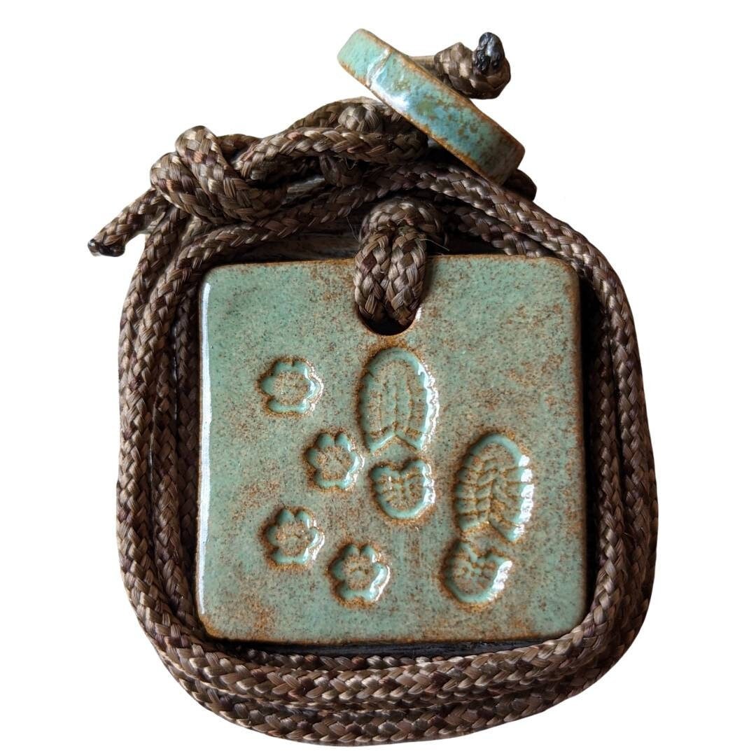 Leave Only Bootprints (pawprints) Hiking With Dog Pendant Necklace Gift Green - Etsy