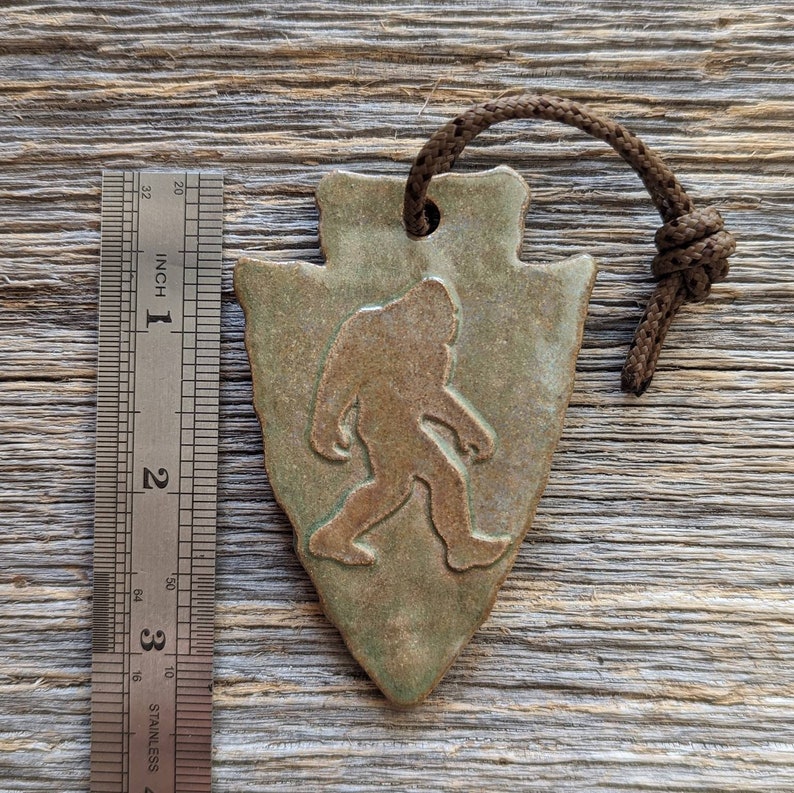 Bigfoot Arrowhead Sasquatch Ornament Outdoor Adventure Yeti Holiday ...