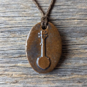 Banjo Old-time Bluegrass Instrument Necklace Jewelry Gift Blue - Etsy