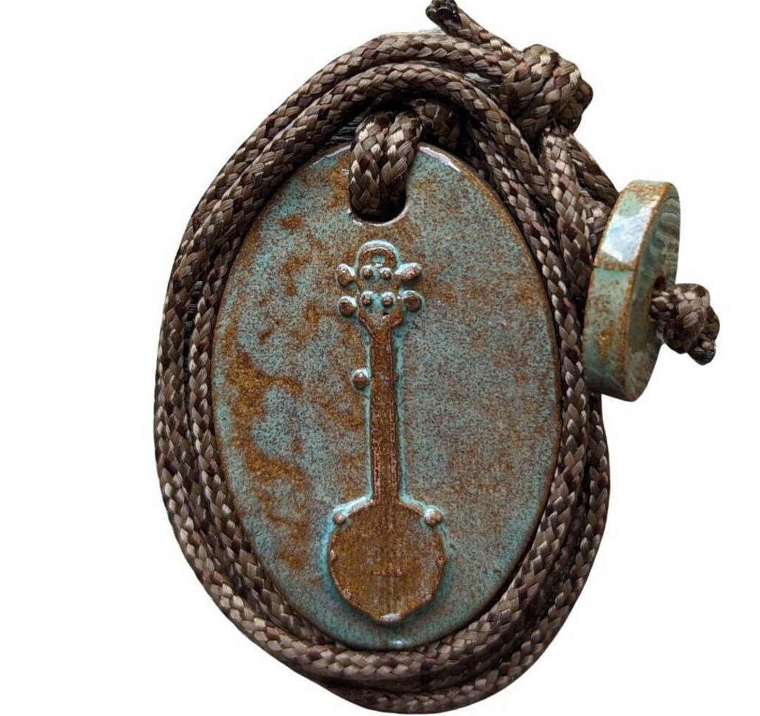 Banjo Old-time Bluegrass Instrument Necklace Jewelry Gift Turquoise - Etsy