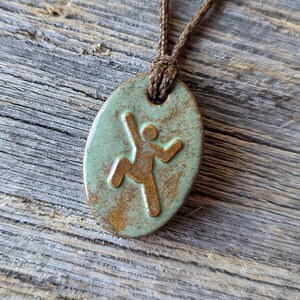 Climber Mountaineer Pendant Outdoor Adventure Necklace Gift Turquoise ...