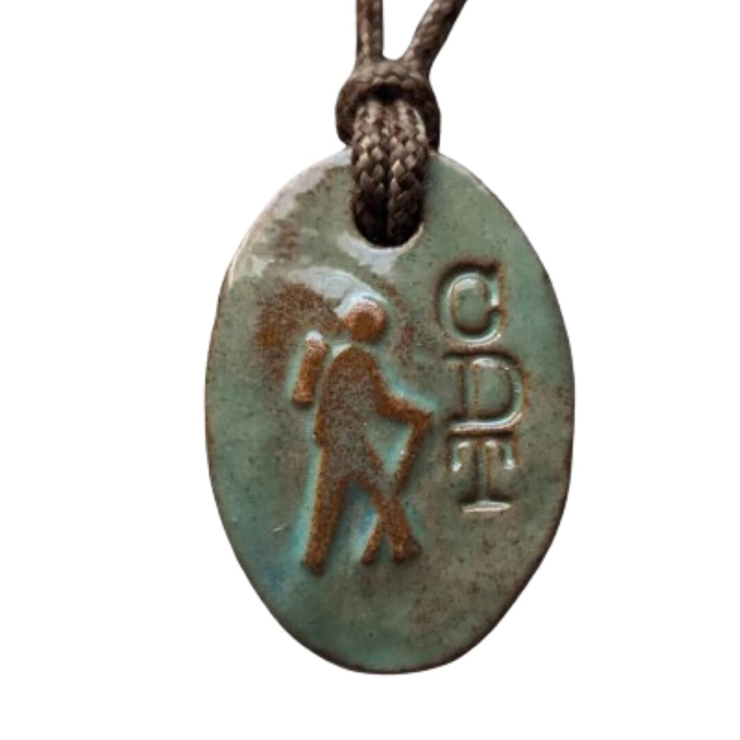 Continental Divide Trail (CDT) Hiker Symbol Necklace in Stormy Blue - Etsy