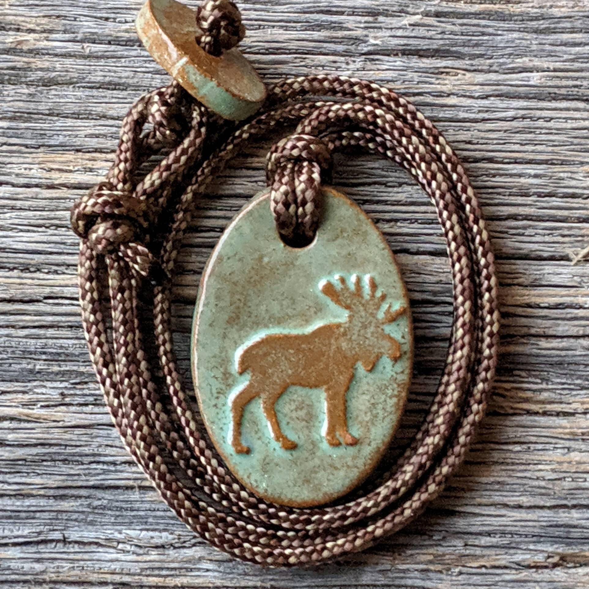 Moose Necklace Wildlife Pendant Nature Jewelry | Etsy