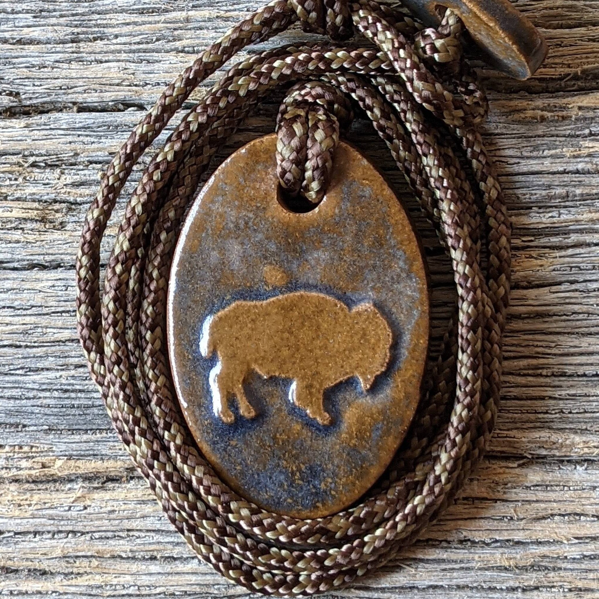 Bison Necklace Buffalo Wildlife Pendant Nature Jewelry | Etsy